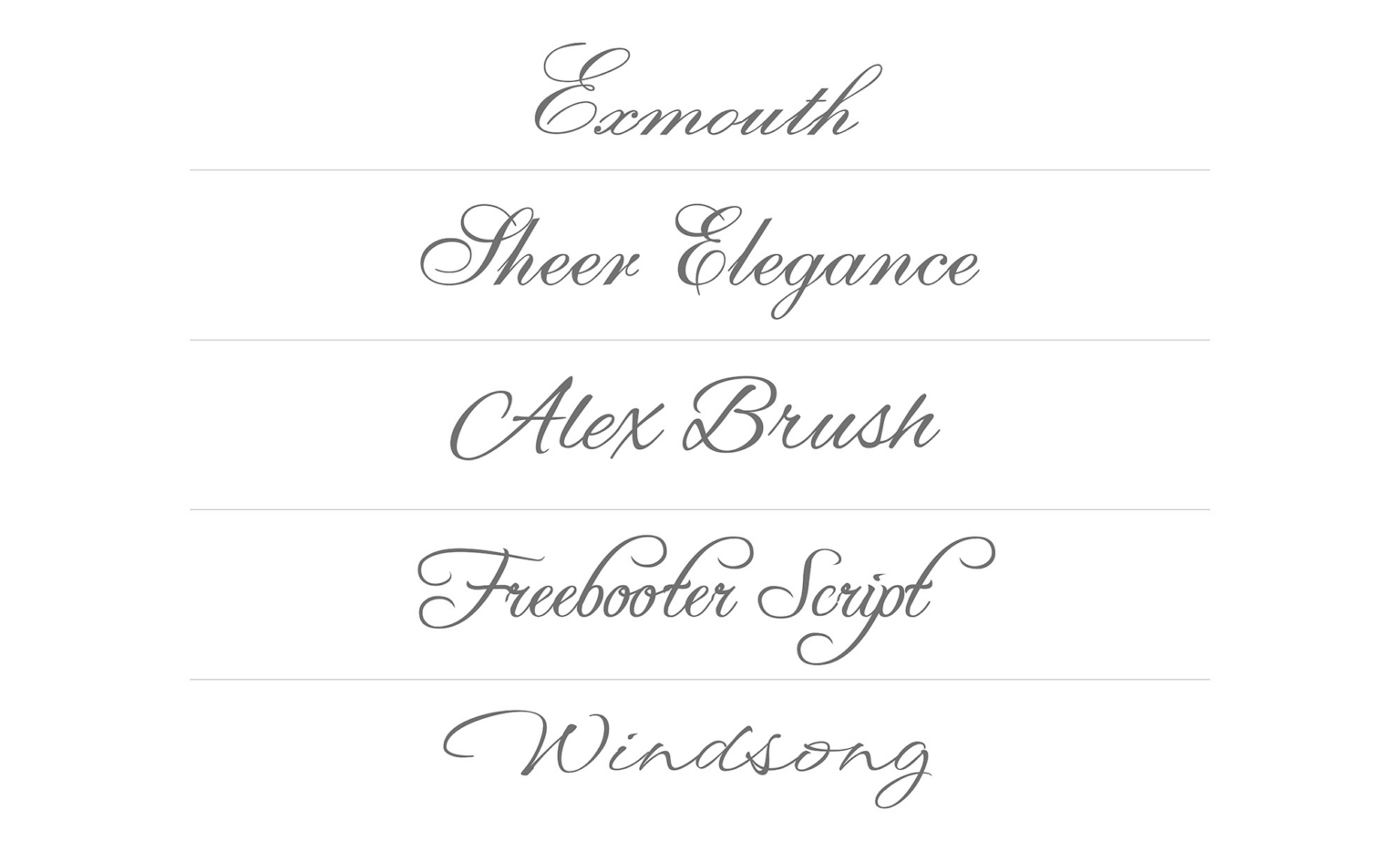 5 Tipos de letra mais usados em convites de casamento - Pergaminho Design