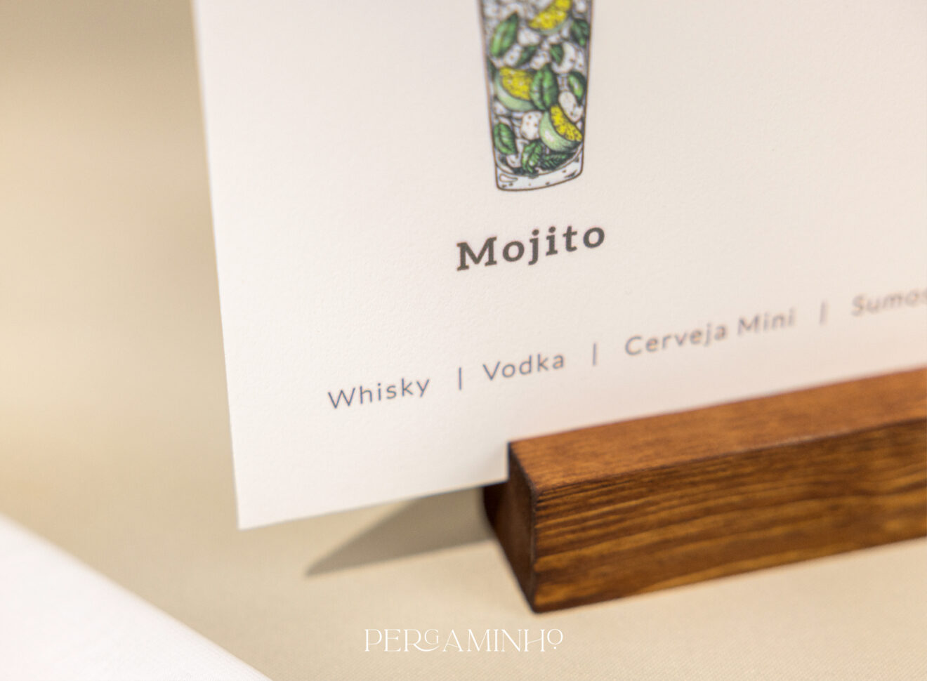 Placa de Bar - PVC - Pergaminho Design