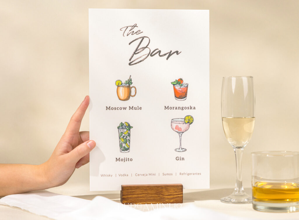 Placa de Bar - PVC - Pergaminho Design